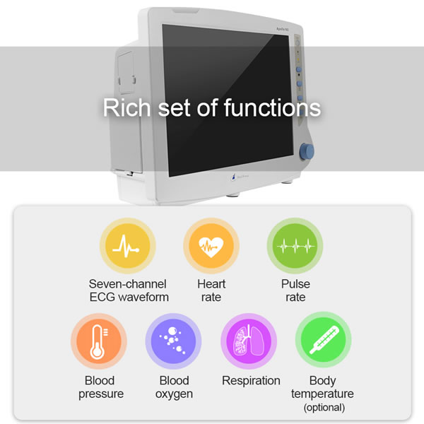 Apollo N5 Patient Bedside Monitor from China manufacturer - Heal Force ...